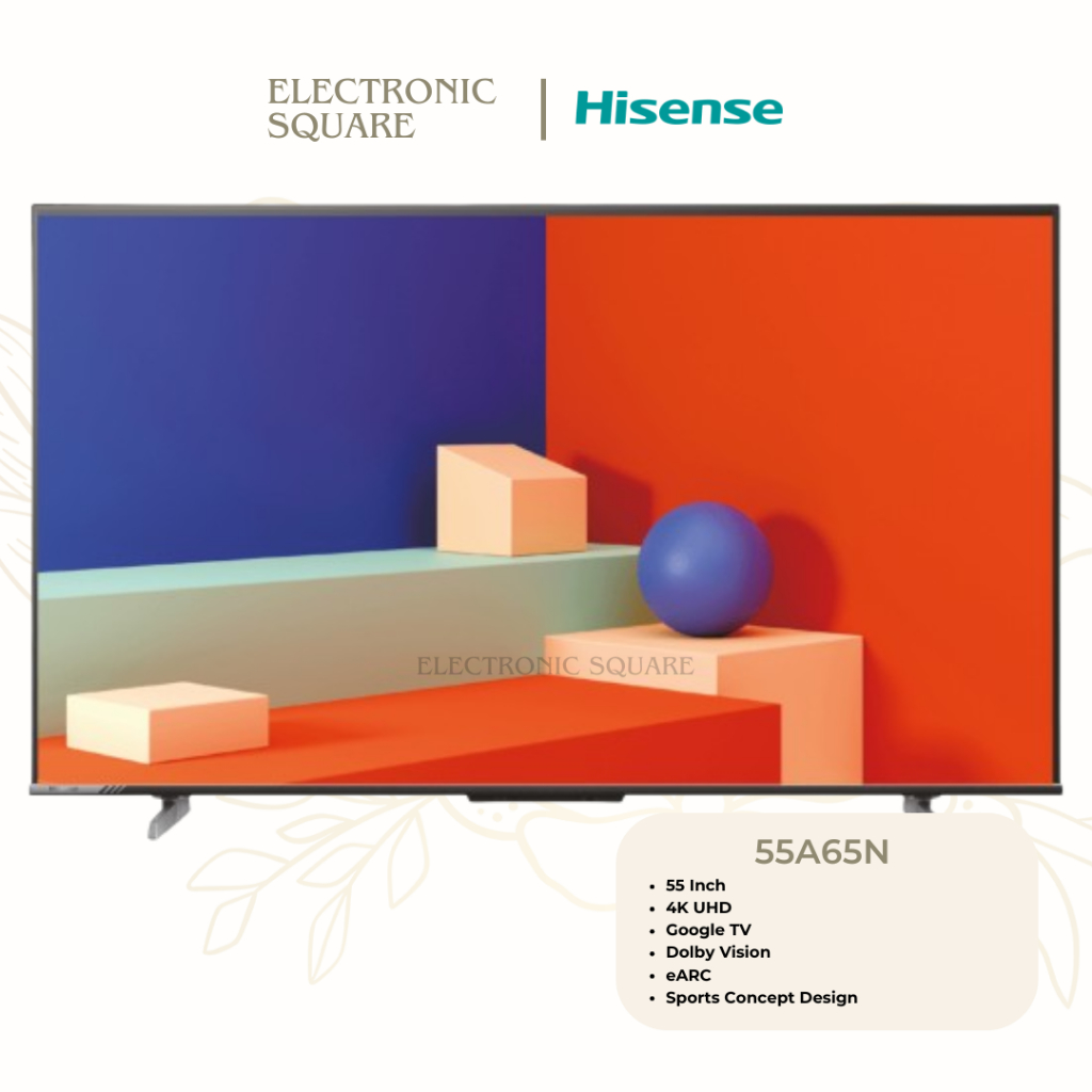 Jual LED TV Hisense 55 Inch 55A65N 4K UHD Google TV | Shopee Indonesia