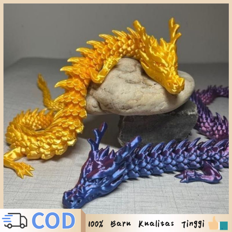 Jual Mainan Action Figure Articulated 3d Articulated Dragon Toy Ornamen ...