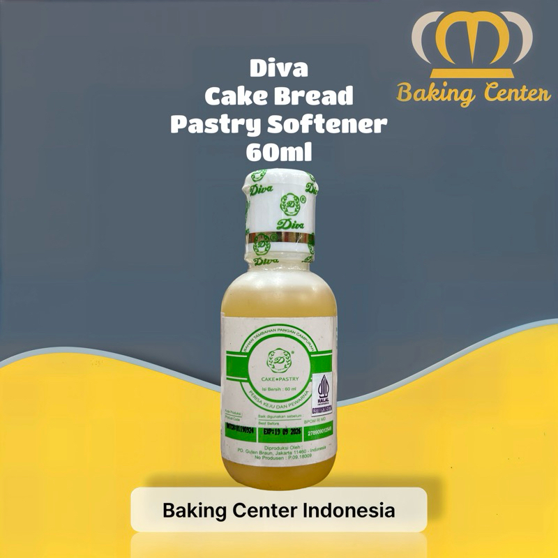 Jual Diva Cake Bread Pastry Softener 60ml / Bahan Pelembut Kue 60ml ...