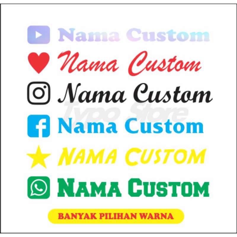 Jual STIKER STICKER CUTTING CUSTOM NAMA LOGO MAHKOTA KING QUEEN IG ...