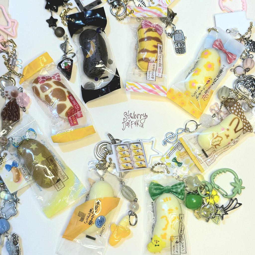 Jual tokyo banana—japan gotochi//trinkets beaded keychains | Shopee ...