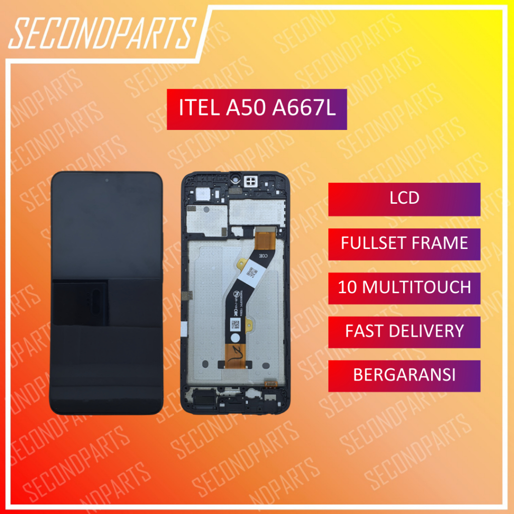 Jual LCD FULLSET FRAME ITEL A50 A667L ORIGINAL COPOTAN | Shopee Indonesia