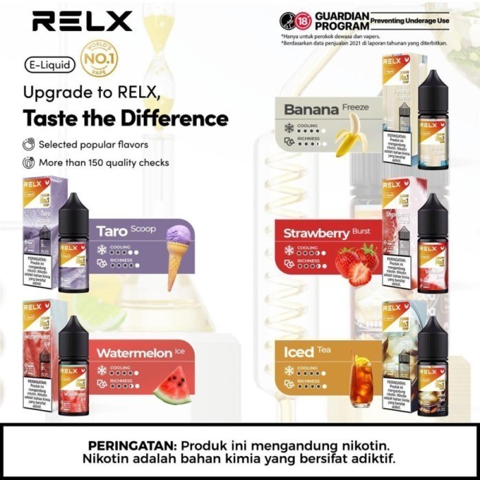 Jual LIQUID RELX 30MG LIQUID SALTNIC 30ML BY RELX 100% ORIGINAL ...