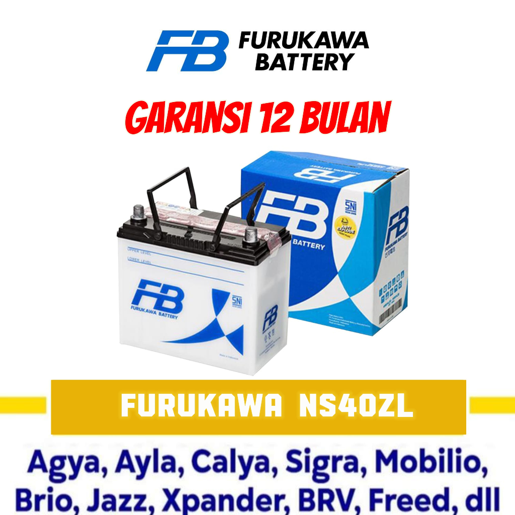 Jual Aki Mobil FURUKAWA NS40ZL Aki Basah FB 12V / 35 Ah KHUSUS BANDAR LAMPUNG (VOUCHER) | Shopee ...