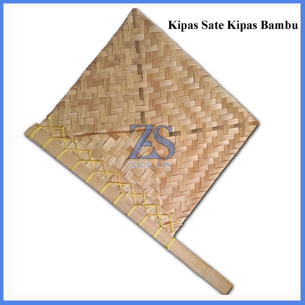 Jual Kipas Angin Manual Bahan Bambu Alami Kipas Sate / Kipas Bambu ...