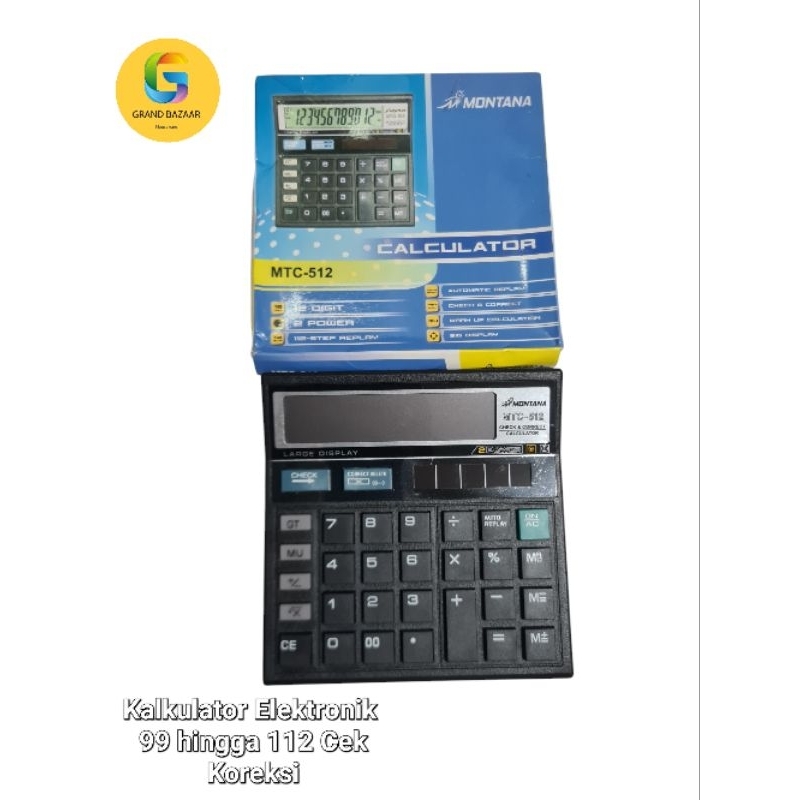 Jual KALKULATOR MONTANA BESAR MC 512 12 DIGITS CALCULATOR (GRAND BAZAAR ...