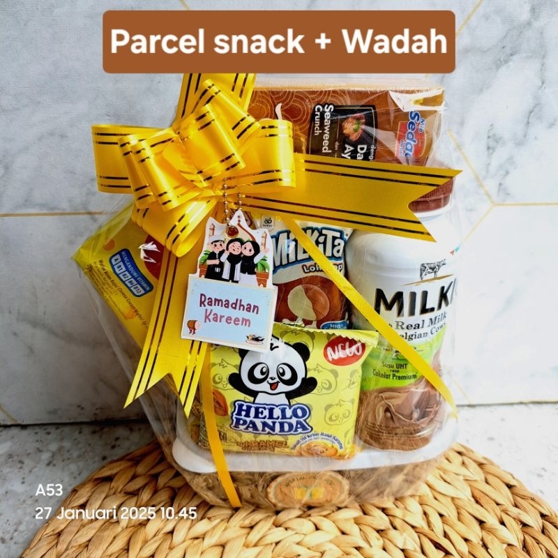 Jual Parcel snack + wadah Parcel lebaran Parcel makanan | Shopee Indonesia