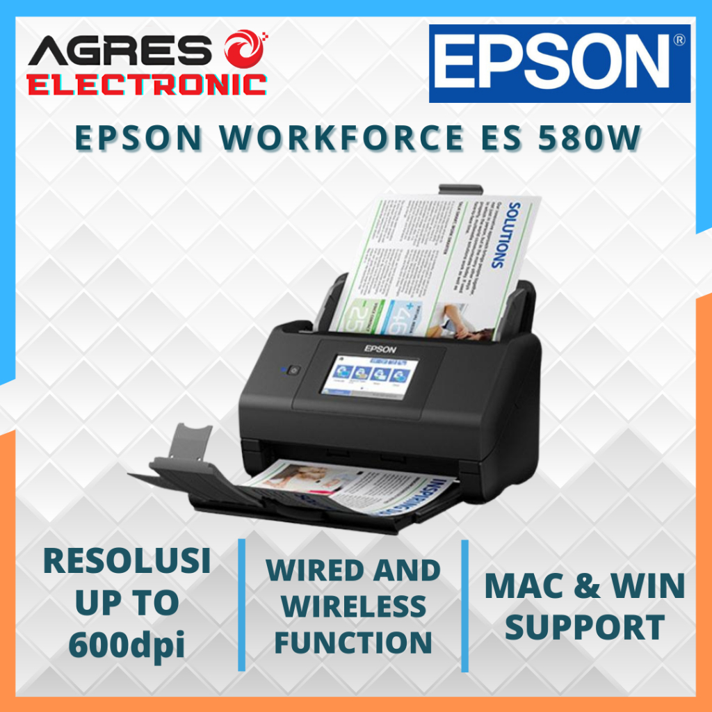 Jual EPSON WORKFORCE ES 580W WorkForce A4 Duplex Sheet-fed Document ...