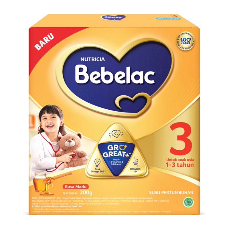 Jual BEBELAC - BEBELAC 3 GroGreat+ Susu bubuk pertumbuhan anak 1-3 ...