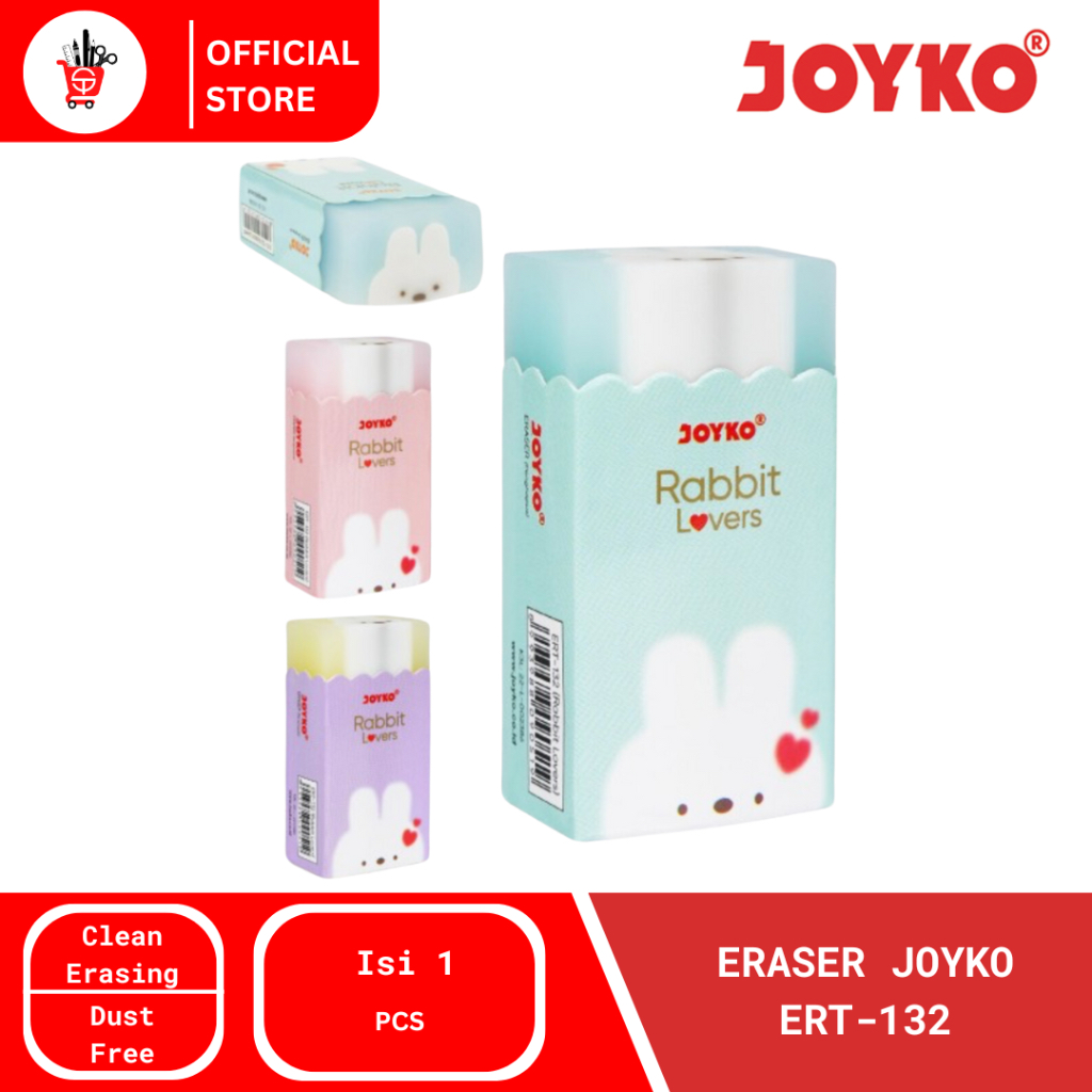 Jual Eraser | Penghapus Joyko ERT-132 Rabbit Lover (1 PCS) | Shopee ...