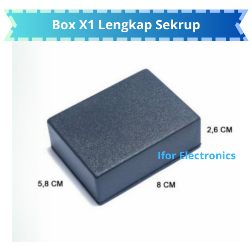 Jual Box X1 lengkap Skrup Box Hitam Polos Box Project DIY | Shopee ...