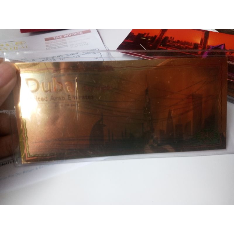 Jual GOLD_NOTE_SOUVENIR_DUBAI | Shopee Indonesia