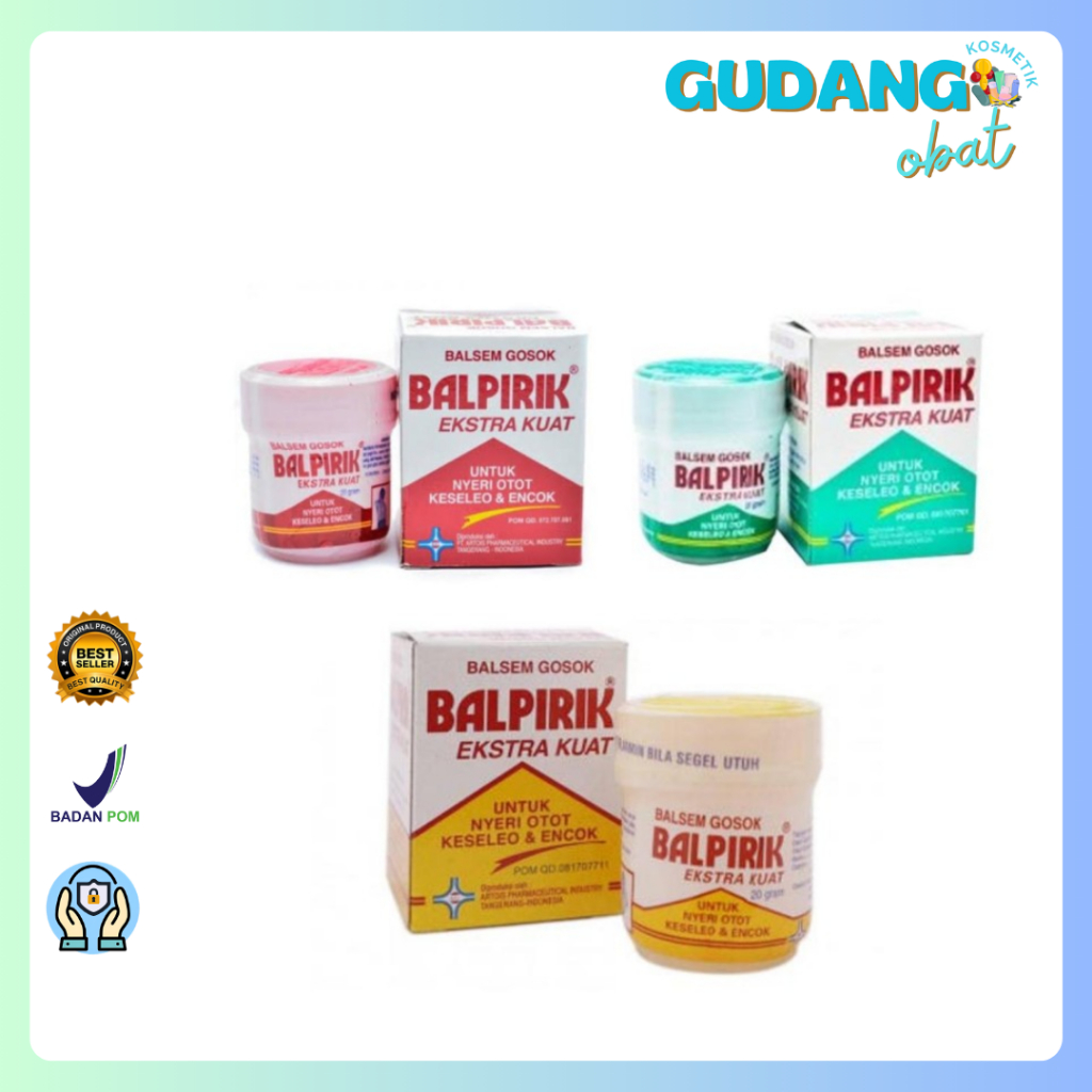 Jual Balpirik Balsem Kuning, Lavender, Kayu Putih, Merah, Hijau 20 Gr ...