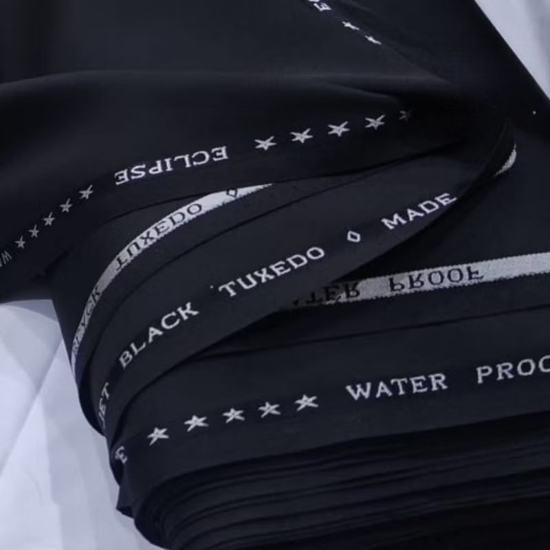 Jual kain hitam jet black premium bahan celana jas blazer semiwool ...