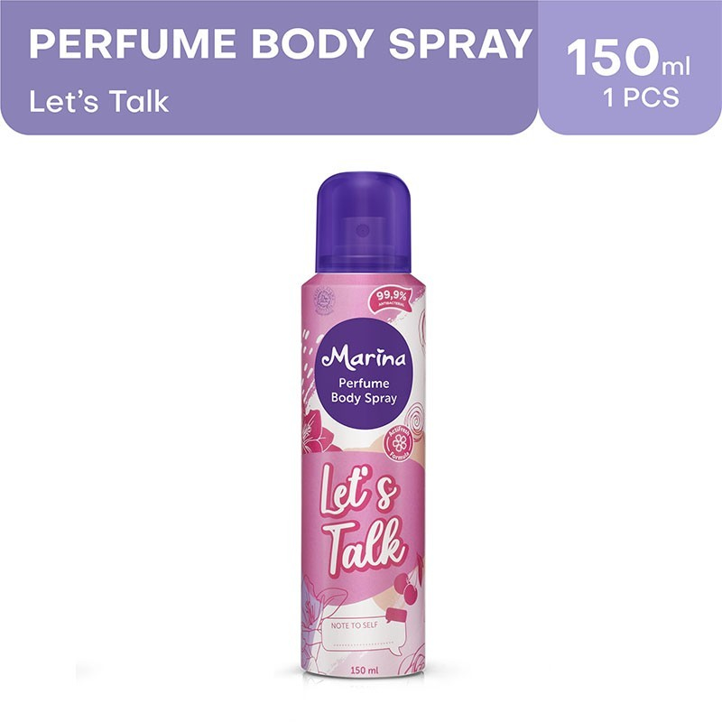 Jual Marina Perfume Body Spray Lets Talk 150ml | Shopee Indonesia