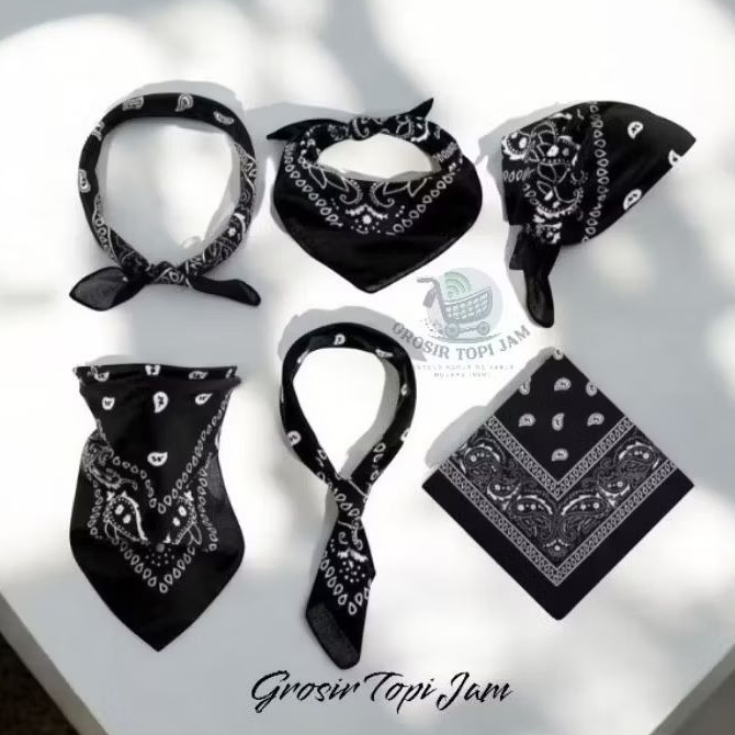 Jual Hip Hop Square Slayer Bandana Premium Motif Paisley / Masker Skena ...