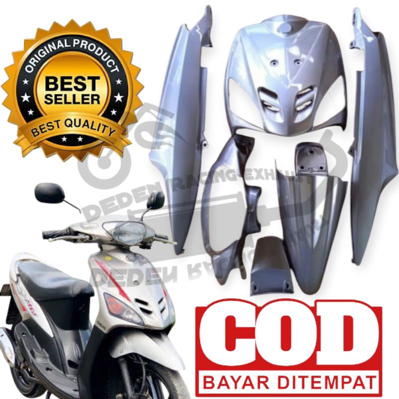 Jual |Cover| Full set Body Halus Mio Sporty Silver, Body Halus Mio ...