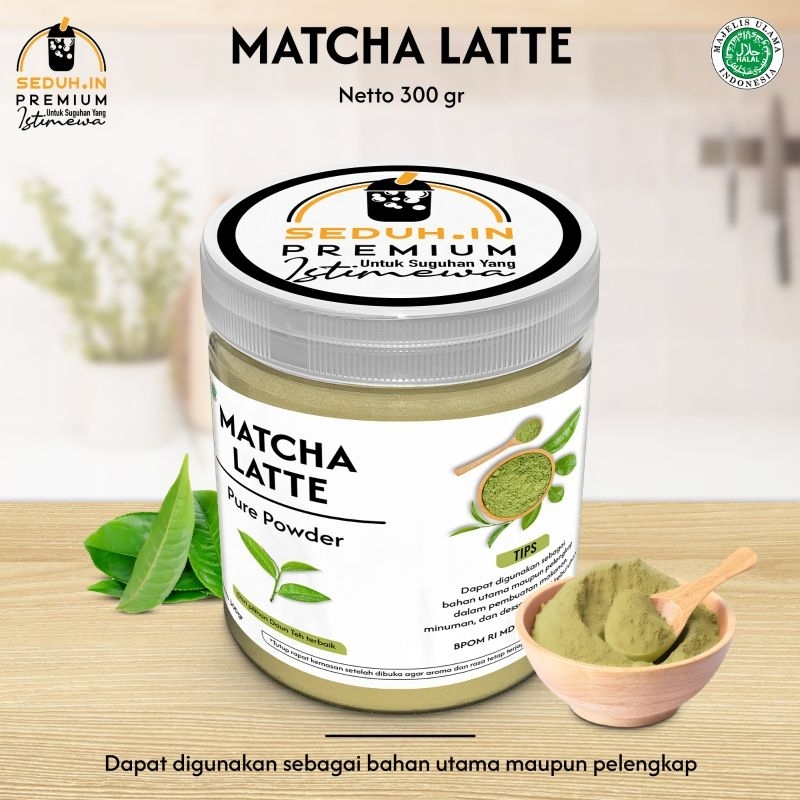 Jual Matcha Jepang Latte 300 GR /BUBUK MINUMAN PREMIUM PURE TANPA GULA ...