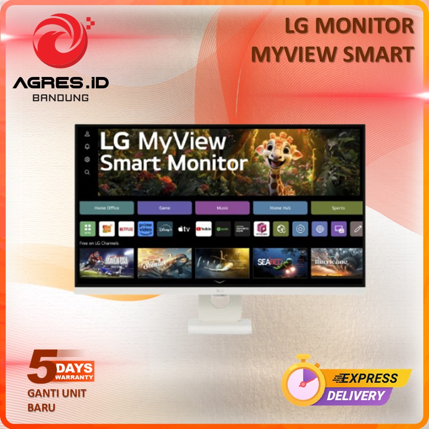 Jual LG MYVIEW SMART MONITOR 32" 4K UHD WITH WEBOS 32SR73U-W | Shopee ...