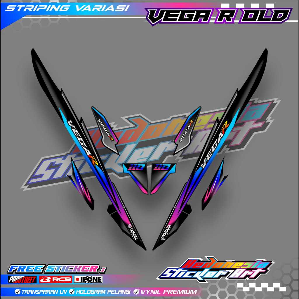 Jual TRIPING VARIASI MOTOR YAMAHA VEGA R OLD / STICKER VARIASI MOTOR ...