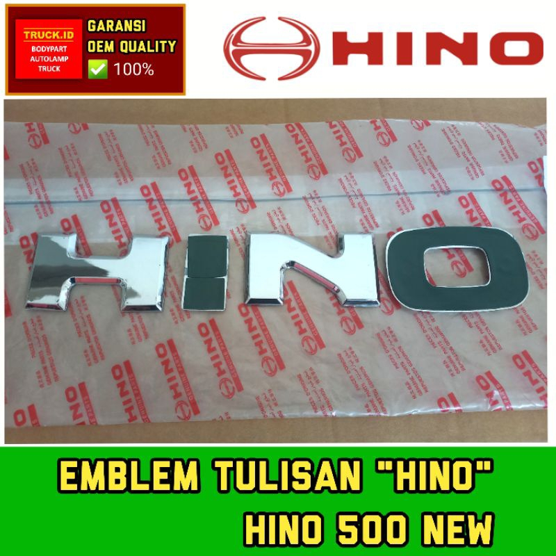 Jual EMBLEM TULISAN "HINO" HINO 500 original quality *2870 | Shopee ...
