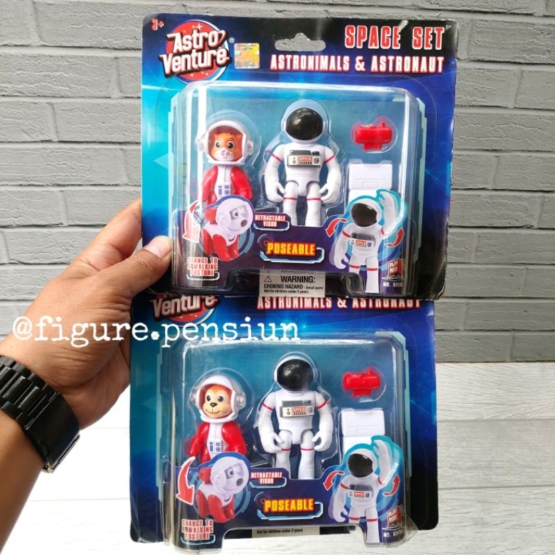 Jual ASTRO VENTURE ASTRONIMALS & ASTRONAUT SPACE SET POSEABLE FIGURE ...