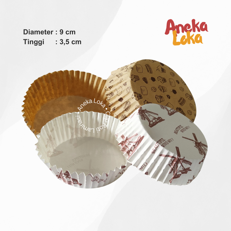 Jual Cup Roti Laminasi DM 9 cm Bulat Kincir 200 pcs | Shopee Indonesia