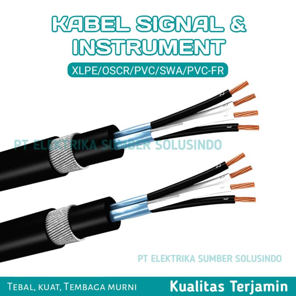 Jual Kabel SIGNAL INSTRUMENT CU/XLPE/OSCR/PVC/SWA/PVC-FR 1x2x1,5 mm2 ...