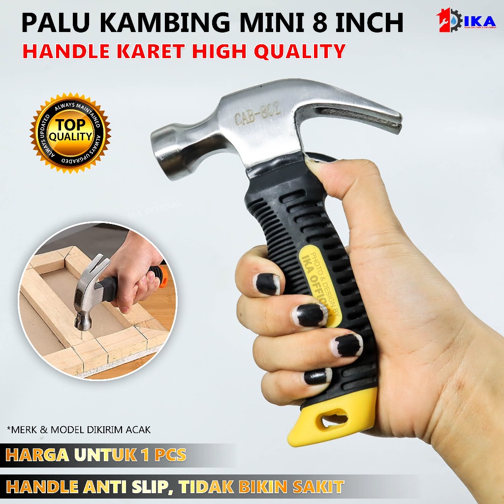 Jual Mini Claw Hammer/Palu Kambing Mini 8 oz 45# Steel DL441008 /Alat ...