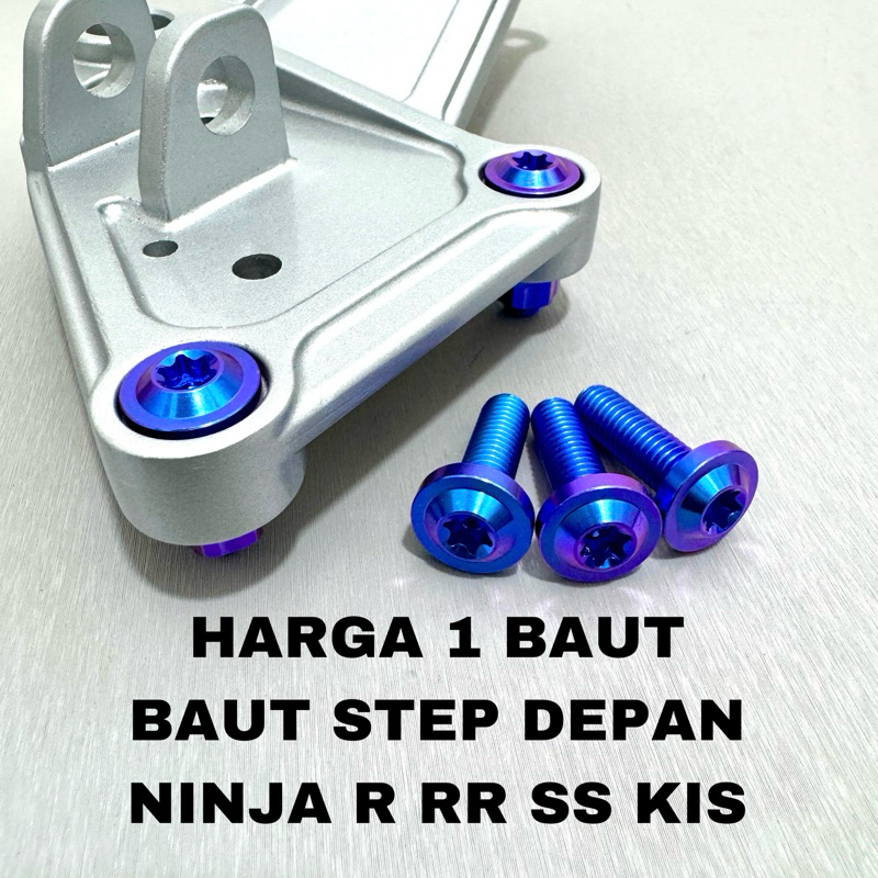 Jual BAUT STEP DEPAN NINJA R RR SS KIS TITANIUM GR5 original VIETNAM | Shopee Indonesia