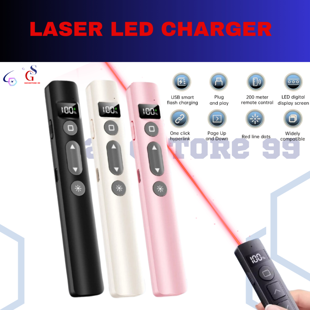 Jual Laser Pointer LED / Laser Pointer Presentasi LED Rechargeable ...