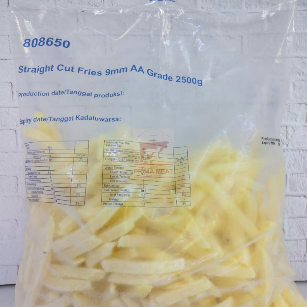 Jual Kentang Goreng French Fries Shoestring Import 2.5kg | Shopee Indonesia