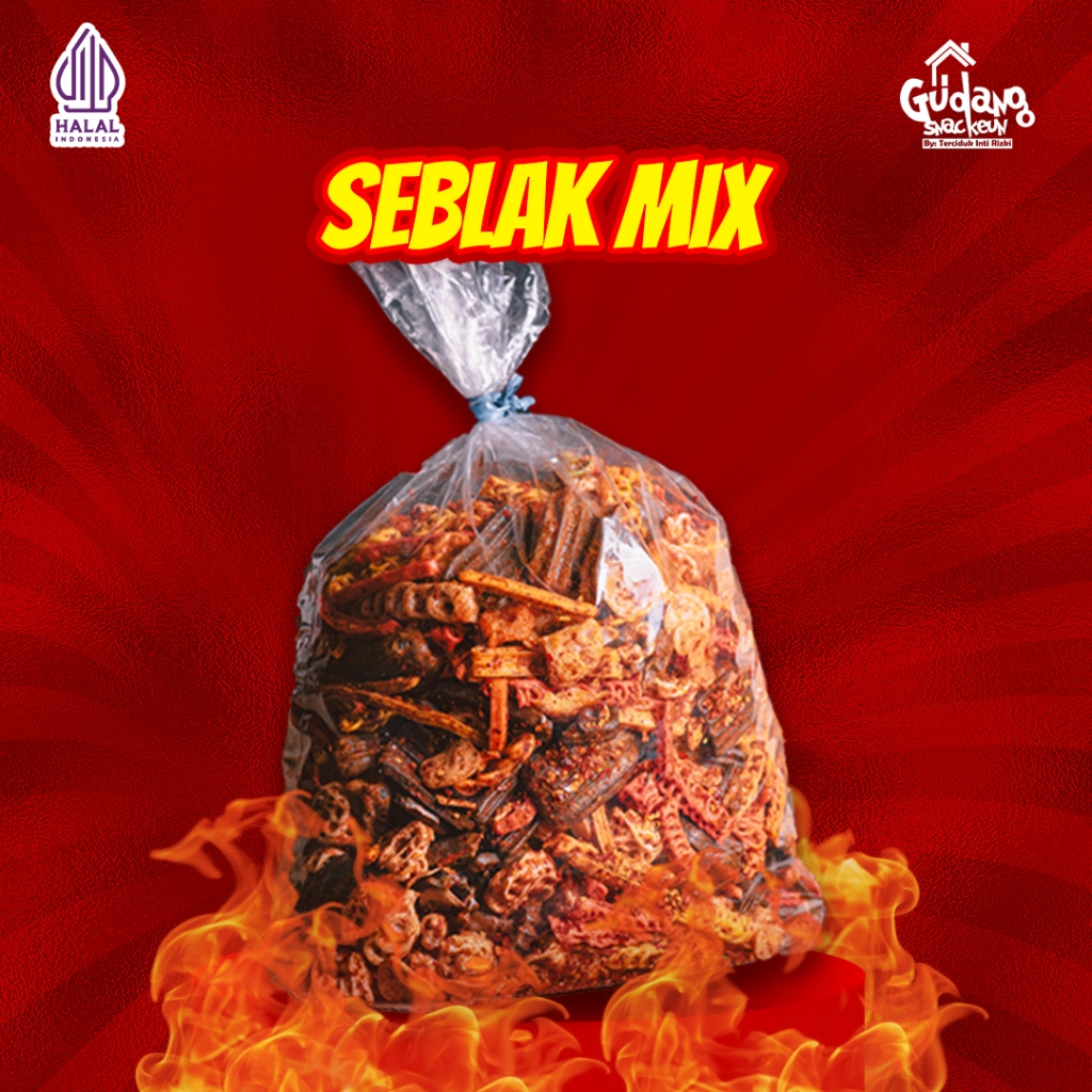 Jual Seblak Campur / Kerupuk Mix Kemasan 500G Aneka Kerupuk Seblak ...