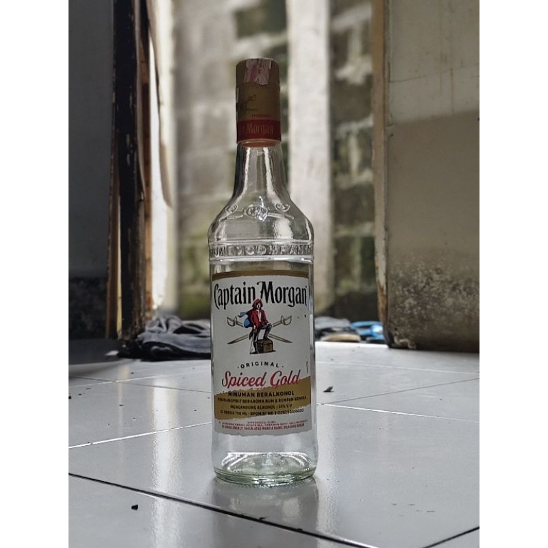 Jual botol bekas captain morgan hiasan rumah /mini bar | Shopee Indonesia
