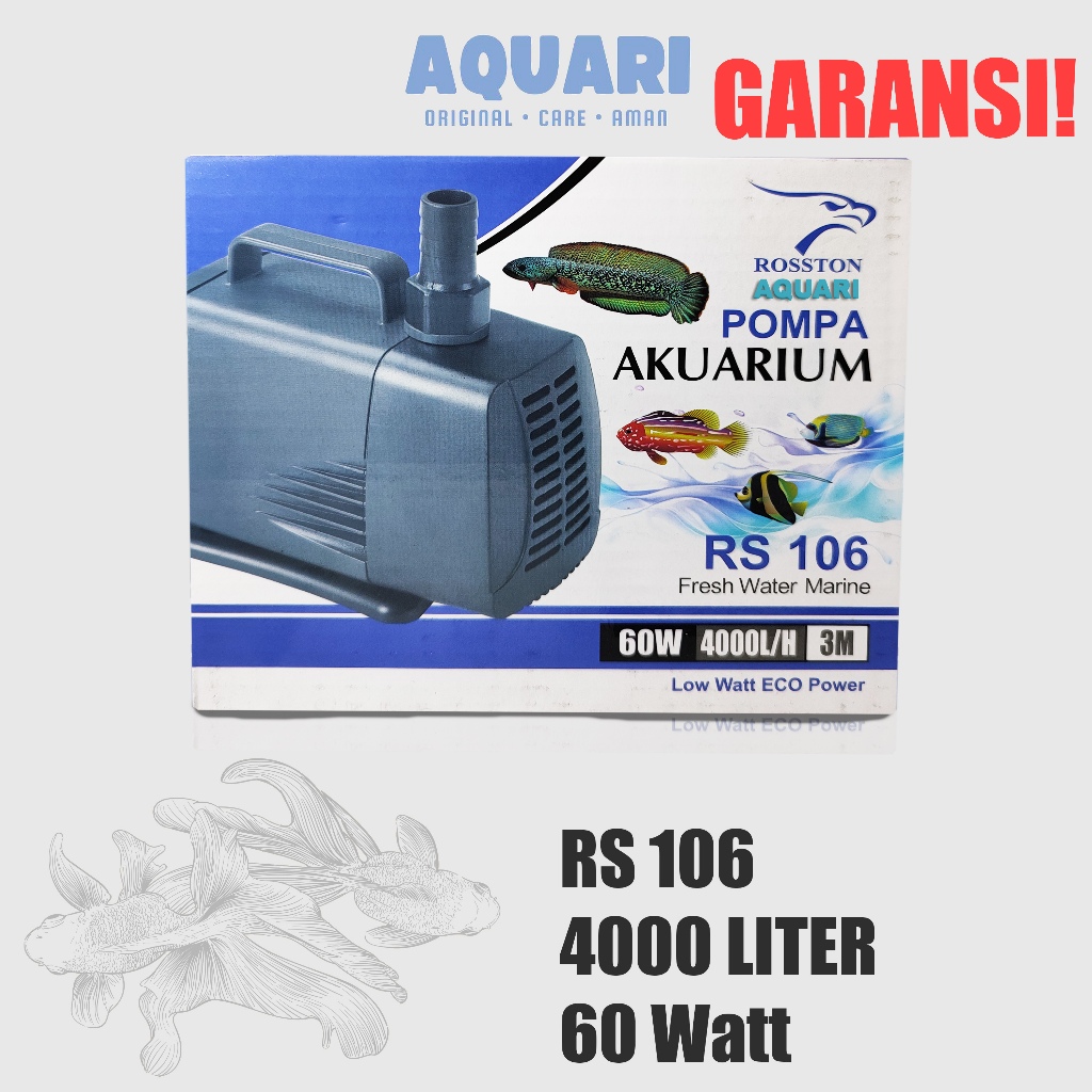 Jual [COD] Rosston RS 106 Water Pump - Pompa Air Aquarium Kolam | Shopee Indonesia