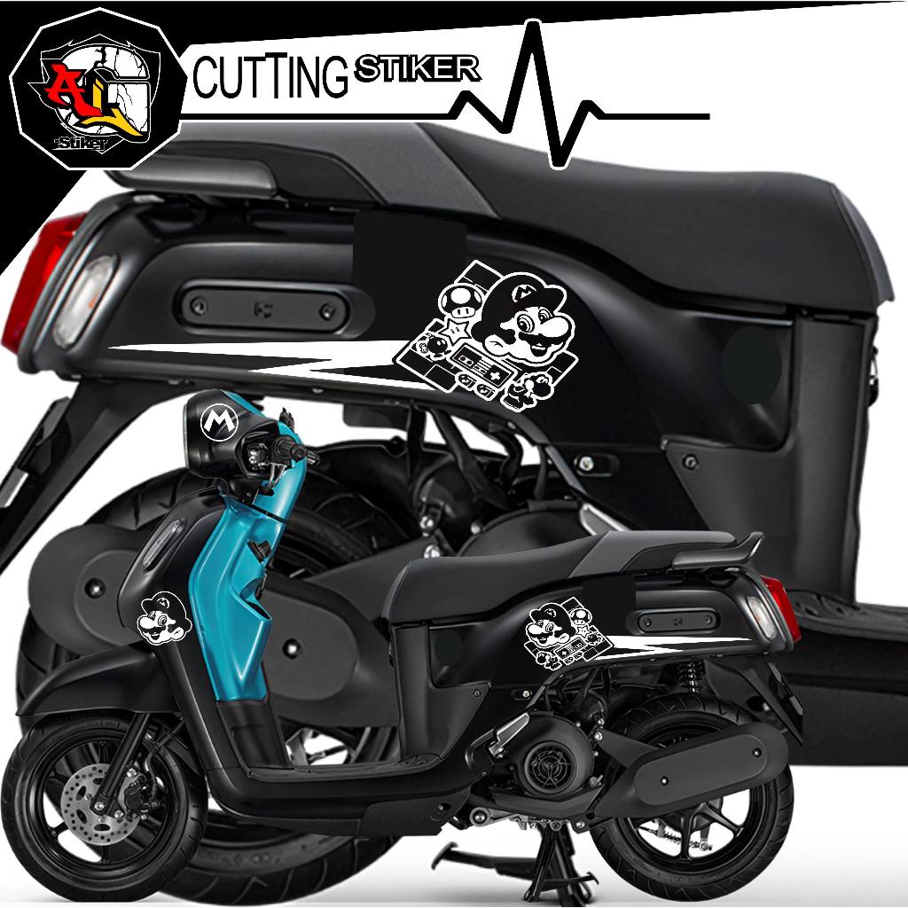 Jual CUTTING STICKER FAZZIO/SC.490A/STRIPING FAZZIO/STIKER KARTUN ...