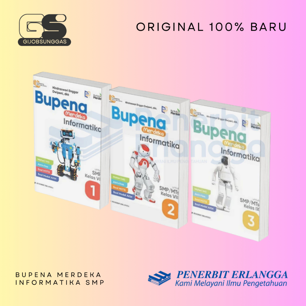 Jual BUPENA MERDEKA INFORMATIKA SMP KELAS 7 8 9 KURIKULUM MERDEKA - ERLANGGA | Shopee Indonesia