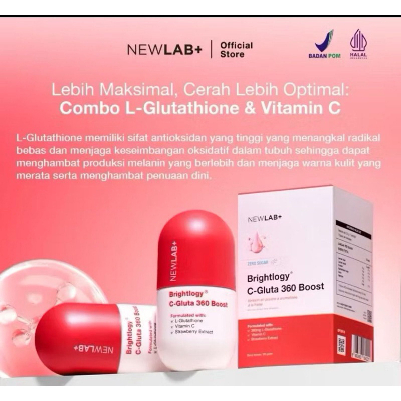 Jual (C-Gluta 360 Boost) NEWLAB Brightlogy C-Gluta 360 Boost newlab ...