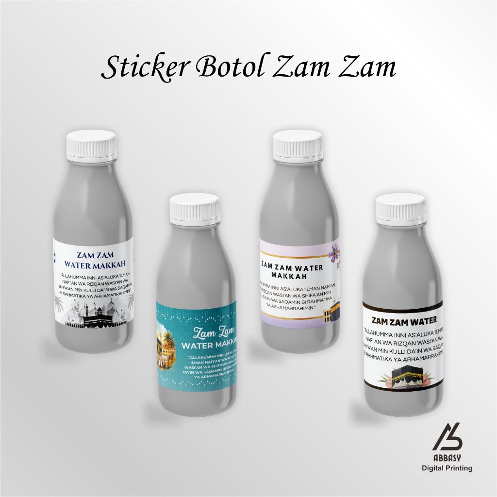 Jual STICKER BOTOL AIR ZAM ZAM OLEH-OLEH HAJI DAN UMROH | Shopee Indonesia