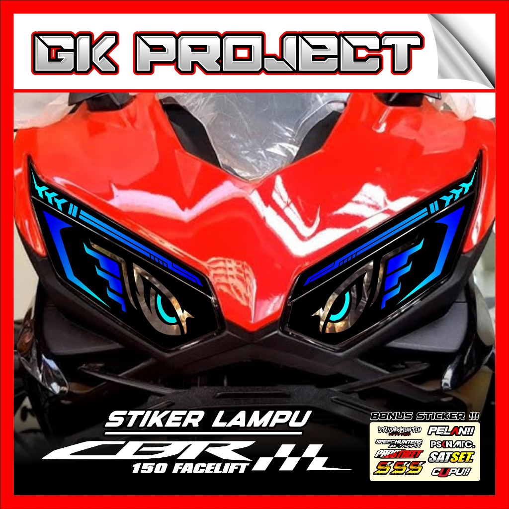 Jual Stiker Lampu CBR 150 FACELIFT | Stiker Variasi Lampu Alis Motor ...