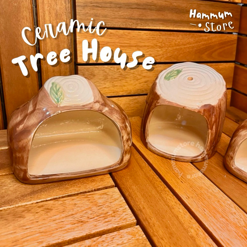 Jual CERAMIC TREE HOUSE HAMSTER | Hideout Hamster | Rumah Hamster ...