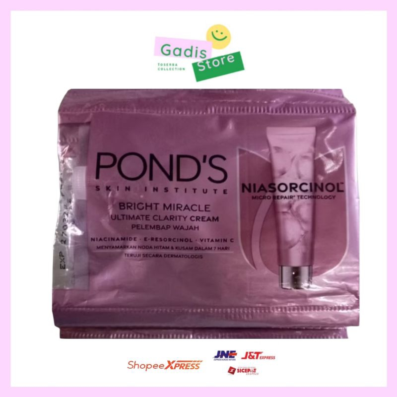 Jual Pond's Sachet Bright Beauty serum day cream Skin Perfecting Cream ...