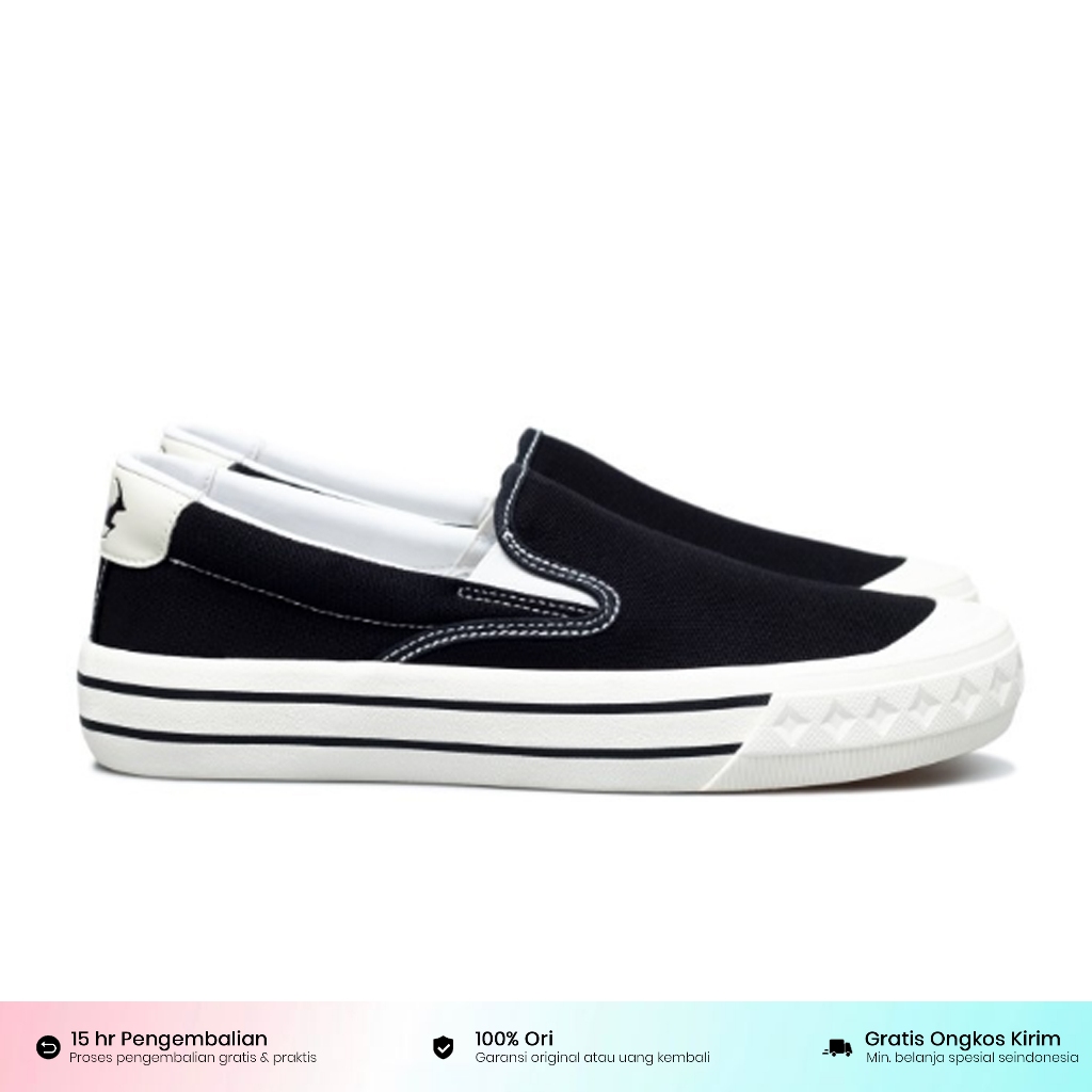 Jual Compass Slip On Retrograde Black | Shopee Indonesia