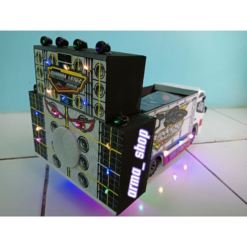 Jual miniatur truck plus sound horeg BISA KASIH NAMA DAN FOTO | Shopee ...