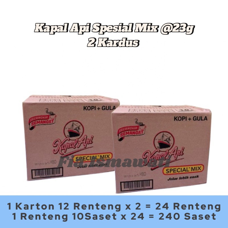 Jual Kapal Api Spesial Mix @23g (2 dus) | Shopee Indonesia