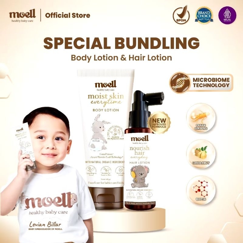 Jual Moell Body Lotion dan Moell Hair Lotion | Shopee Indonesia