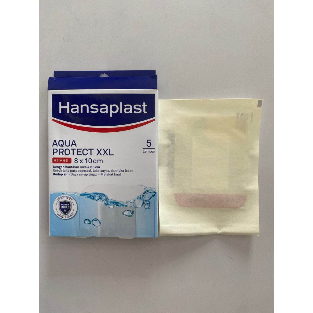 Jual HANSAPLAST AQUA PROTECT XXL STERIL UKURAN 8 CM X 10 CM 1 BOX ISI 5 ...