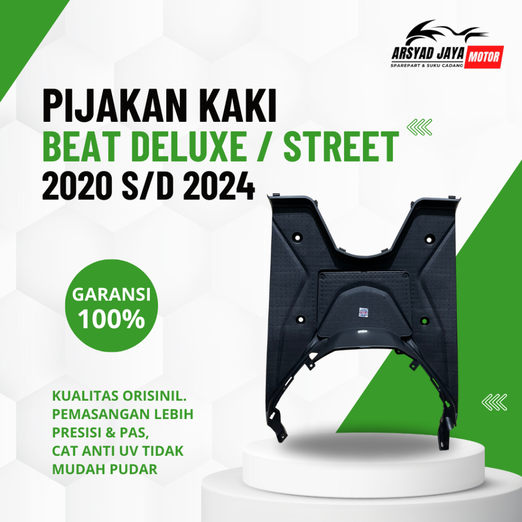 Jual Step Floor Dek Bordes Pijakan Kaki Plus Set Tutup Aki Honda Beat New Deluxe Street K1a 2020 ...
