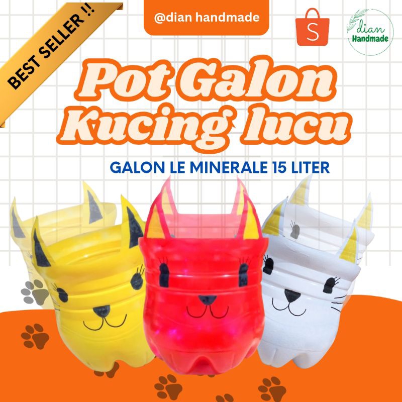 Jual Prakarya Pot Galon Bekas | Kerajinan Tangan Pot Galon Tanaman ...