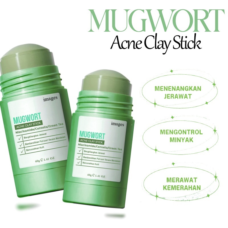 Jual Images Mugwort Acne Clay Mask Stick Masker Wajah Mengangkat Komedo / Images Clay Stick Mask ...